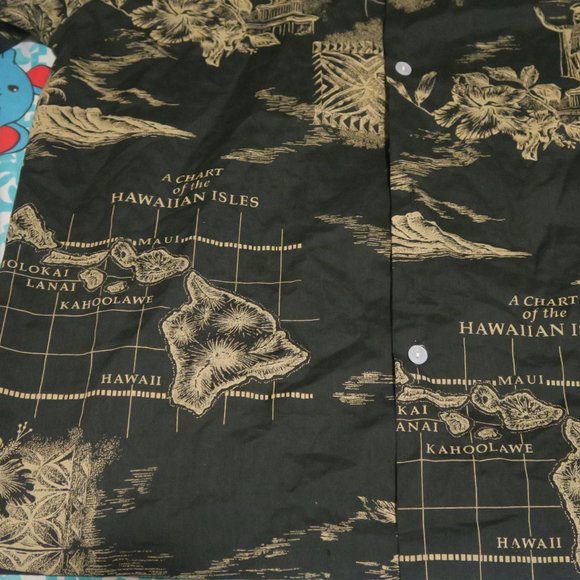 Howie | Shirts | Howie Chart Of Hawaiian Isles Hawaiian Shirt Floral ...